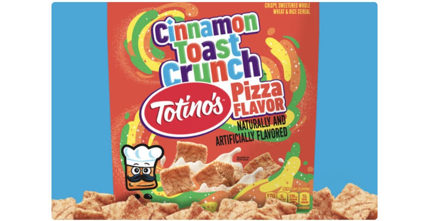 The Latest Bizarre Mashup: Cinnamon Toast Crunch x Totino's Pizza ...